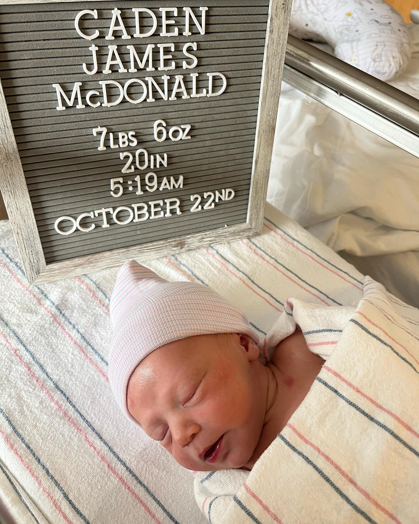 Welcome Caden James – McDonald Morgan Family Site